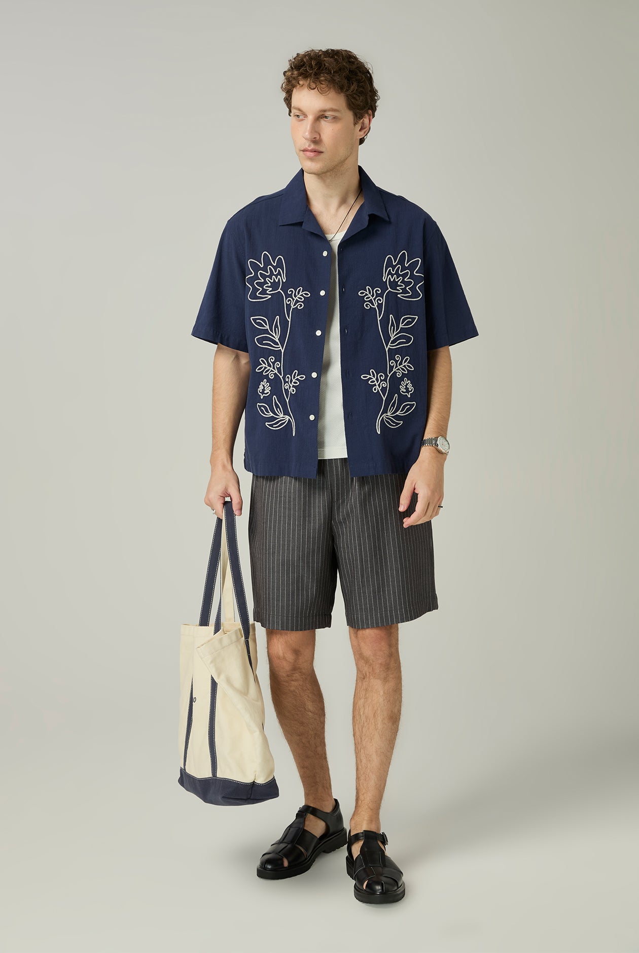 EMBROIDERED CAMP COLLAR SHIRT – CC Double O Official Store