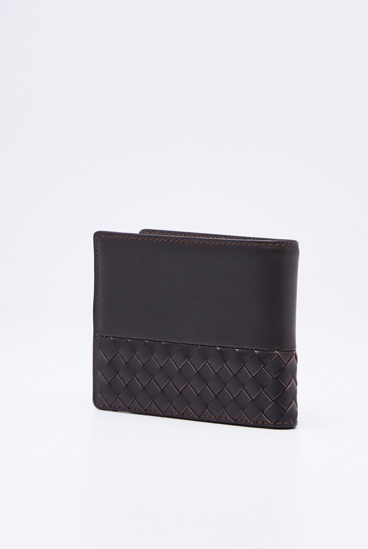 BRAIDED PANEL LEATHER WALLET – CC Double O Official Store