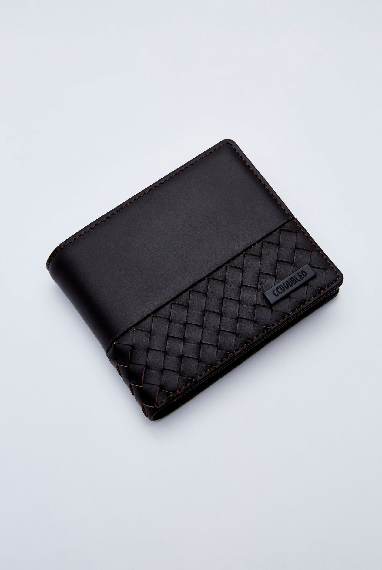 BRAIDED PANEL LEATHER WALLET – CC Double O Official Store